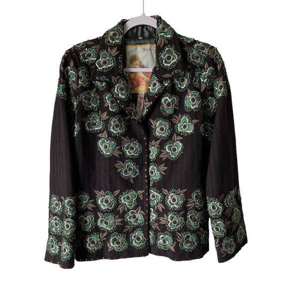Johnny Was | Jackets & Coats | Johnny Was Biya Silk Embroidered Jacket ...